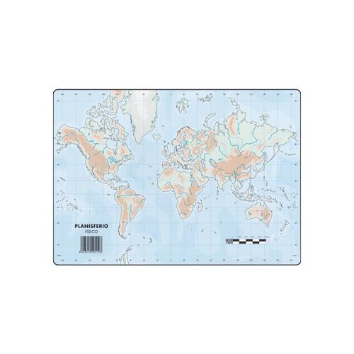 Mapas Planisferio Físico | Papelería Lápices